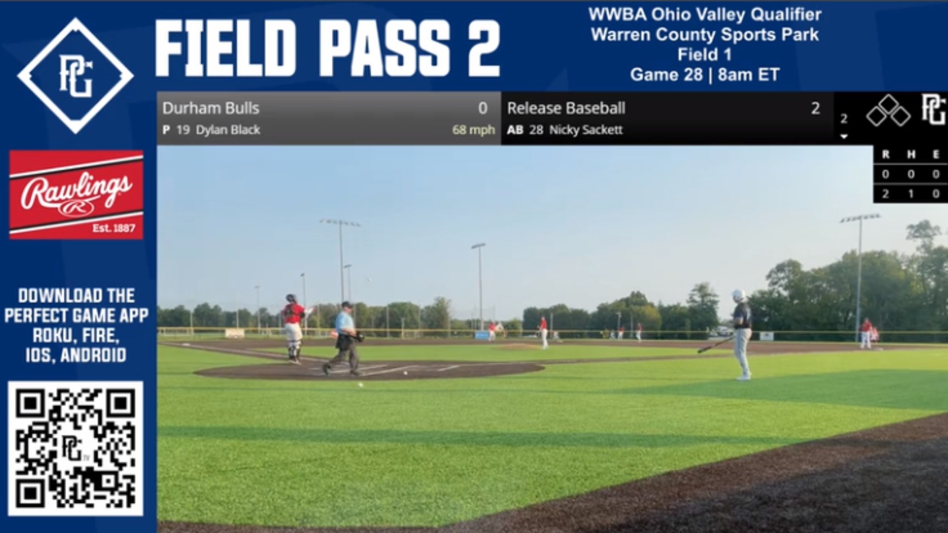 Durham Bulls vs. Release Baseball | PerfectGame.tv