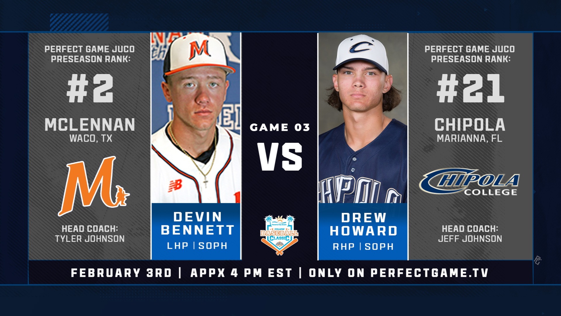 Chipola vs. McLennan | PerfectGame.tv