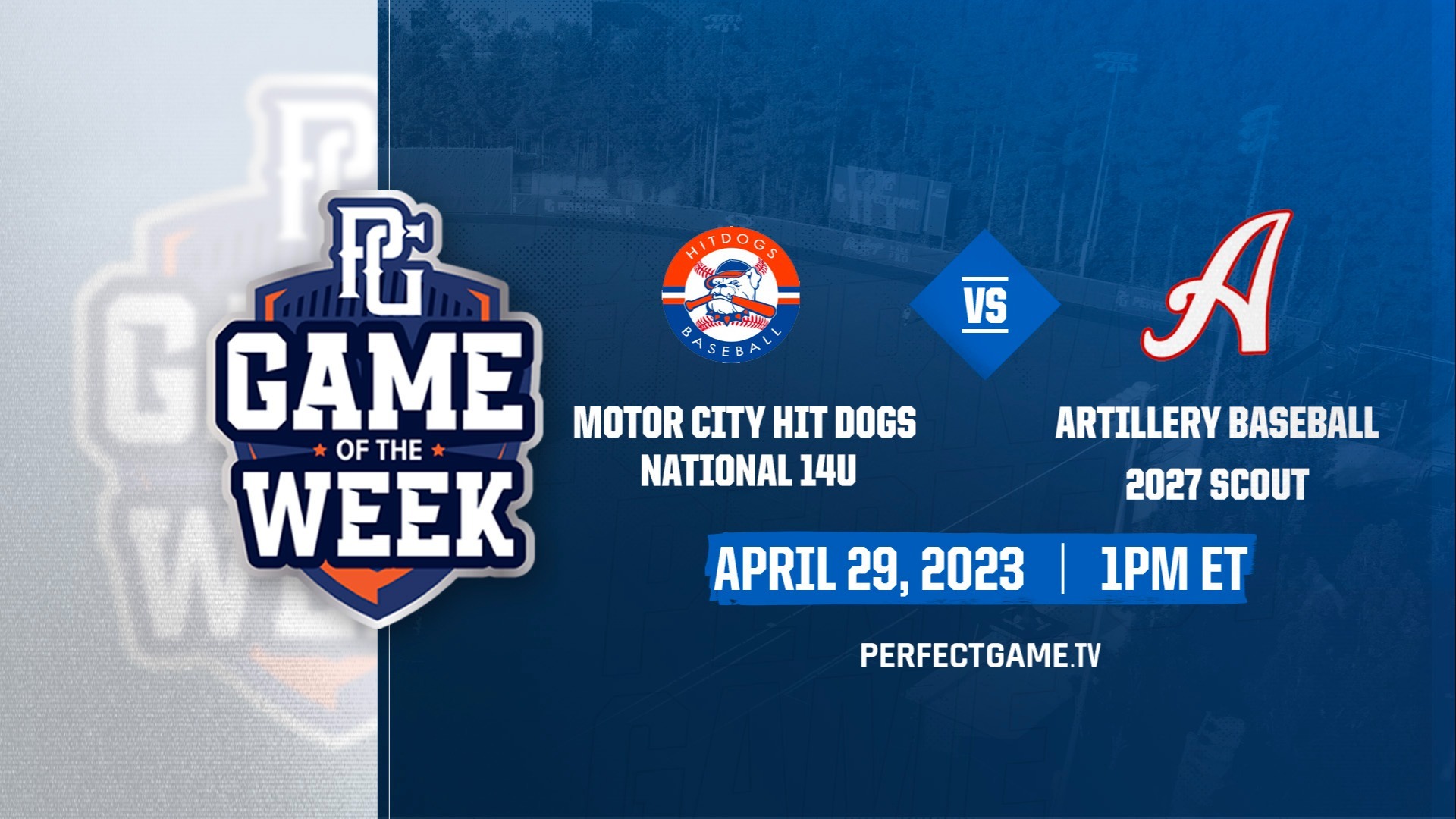 2023 PG Game of the Week - Motor City Hit Dogs vs. Artillery Baseball ...